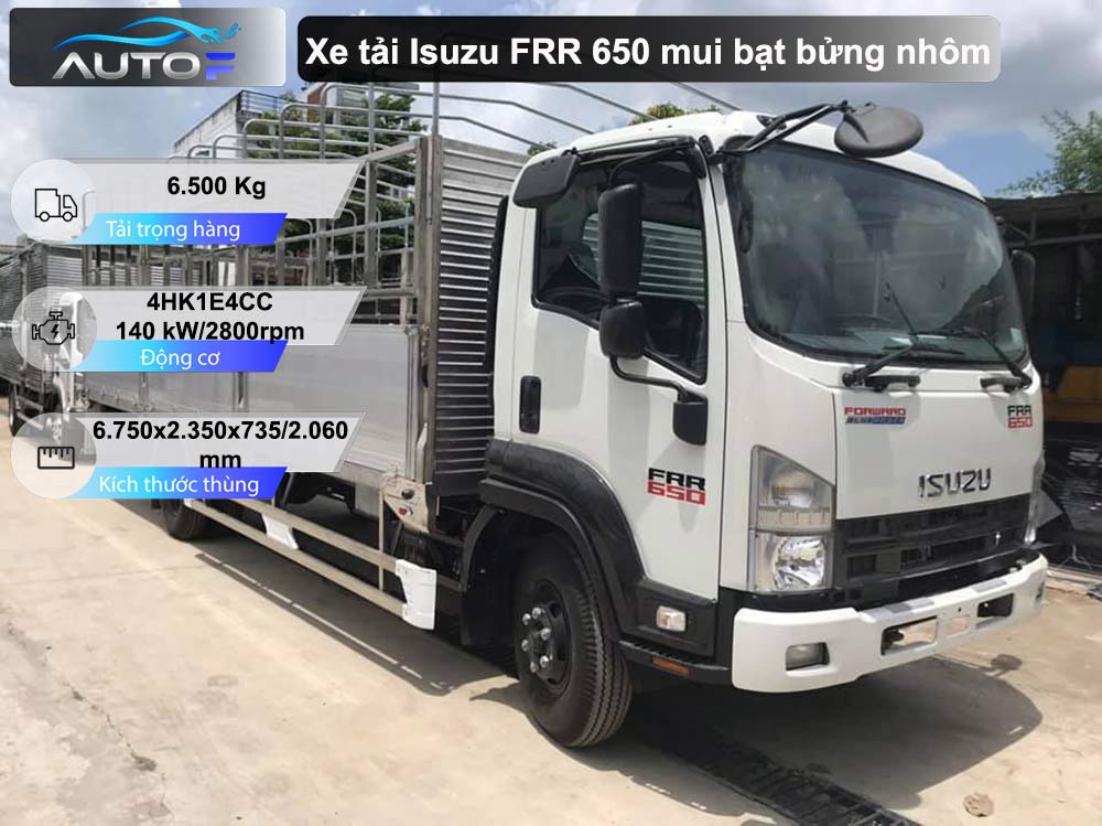 Isuzu FRR 650 (6.5 tấn - 6.7 mét): Thông số, giá bán và khuyến mãi (03/ ...